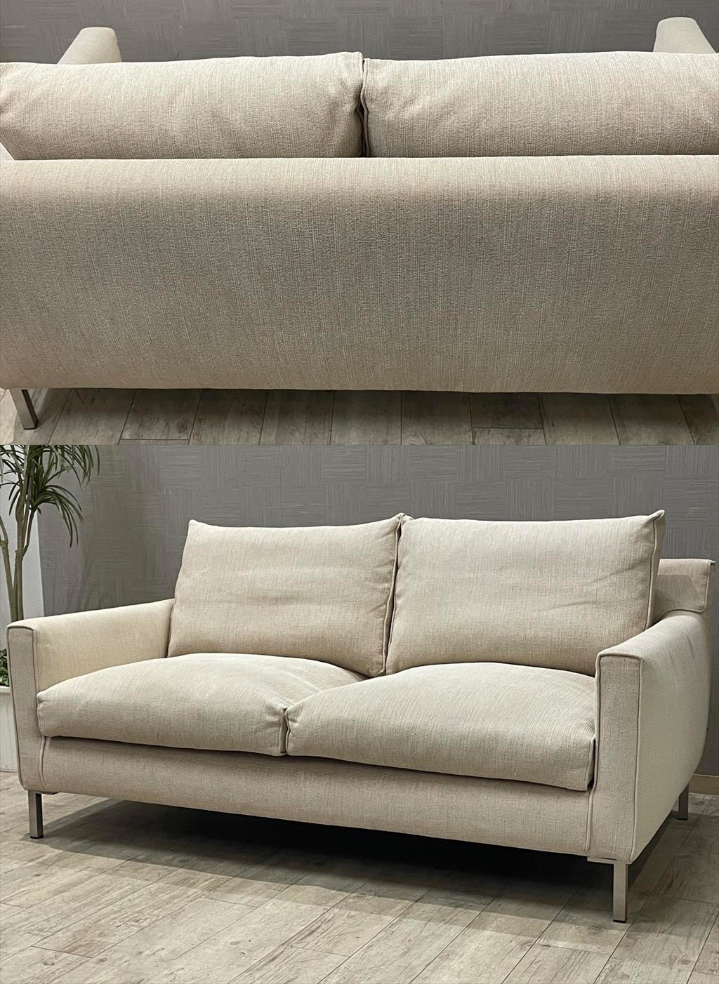 代購代標第一品牌－樂淘letao－アイラーセン STREAMLINE ミニ 高級2人掛ソファ 約21万円 ファブリック eilersen ラブソファ 2シーター リビングソファ 布張り